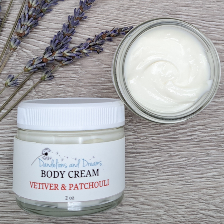 Vetiver & Patchouli Body Cream | Dandelions & Dreams